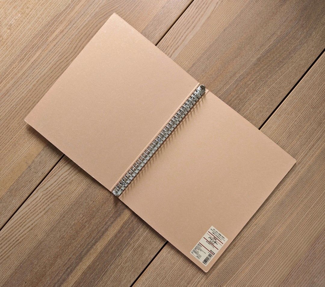 MUJI A4 Binder File (made from recycled paper), Hobbies & Toys, Stationery & Craft, Stationery ...