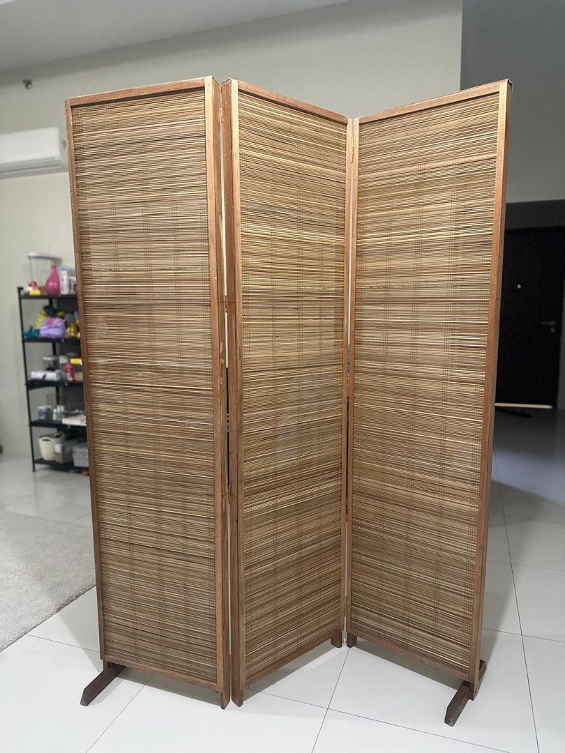 Natural Native divider 3 panel, Furniture & Home Living, Furniture ...