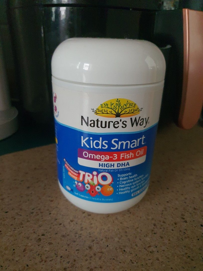 Nature's Way Trio Omega 3 Dha Fish Oil, Health & Nutrition, Health ...