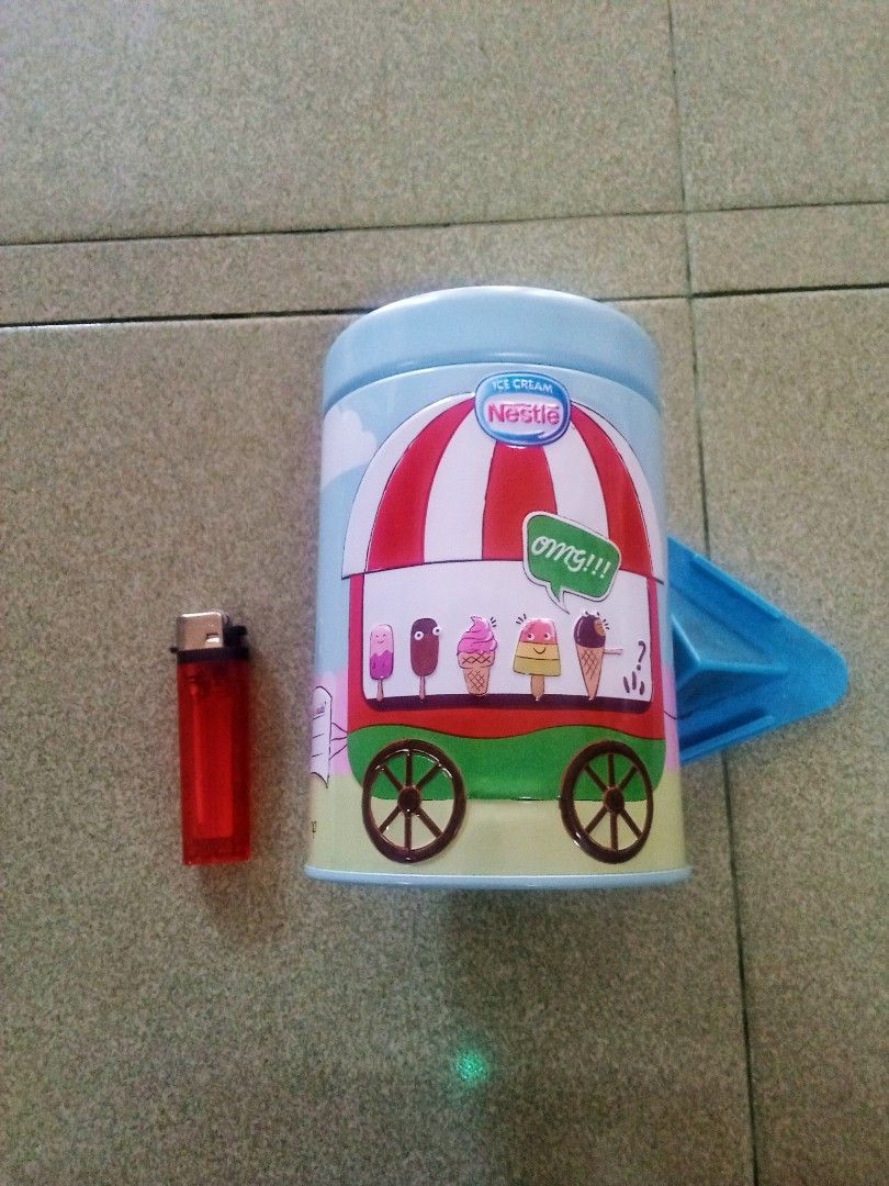 Nestle Ice Cream Tin Container (Ice Cream Stall)., Furniture & Home ...