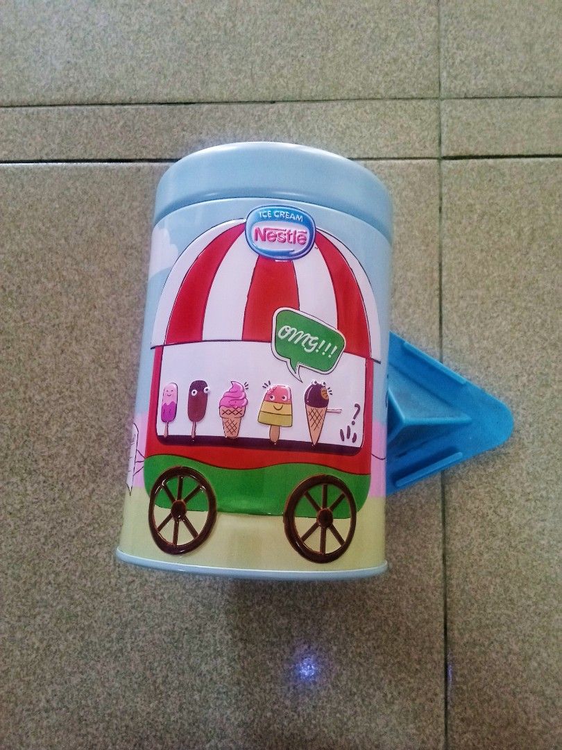 Nestle Ice Cream Tin Container (Ice Cream Stall)., Furniture & Home ...