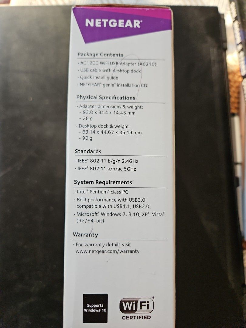 Netgear AC1200 USB 3.0 WiFi Adapter Dual-Band USB 3.0 WiFi Adapter ...