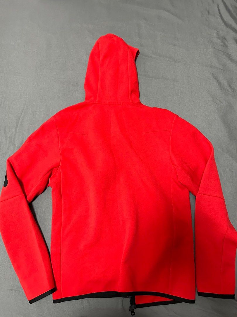 Nike Tech Fleece Hoodie Red Black, Women's Fashion, Coats, Jackets and ...