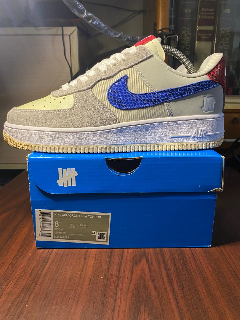 Nike x Undefeated Air Force 1 Low "5 On It", Men's Fashion, Footwear ...