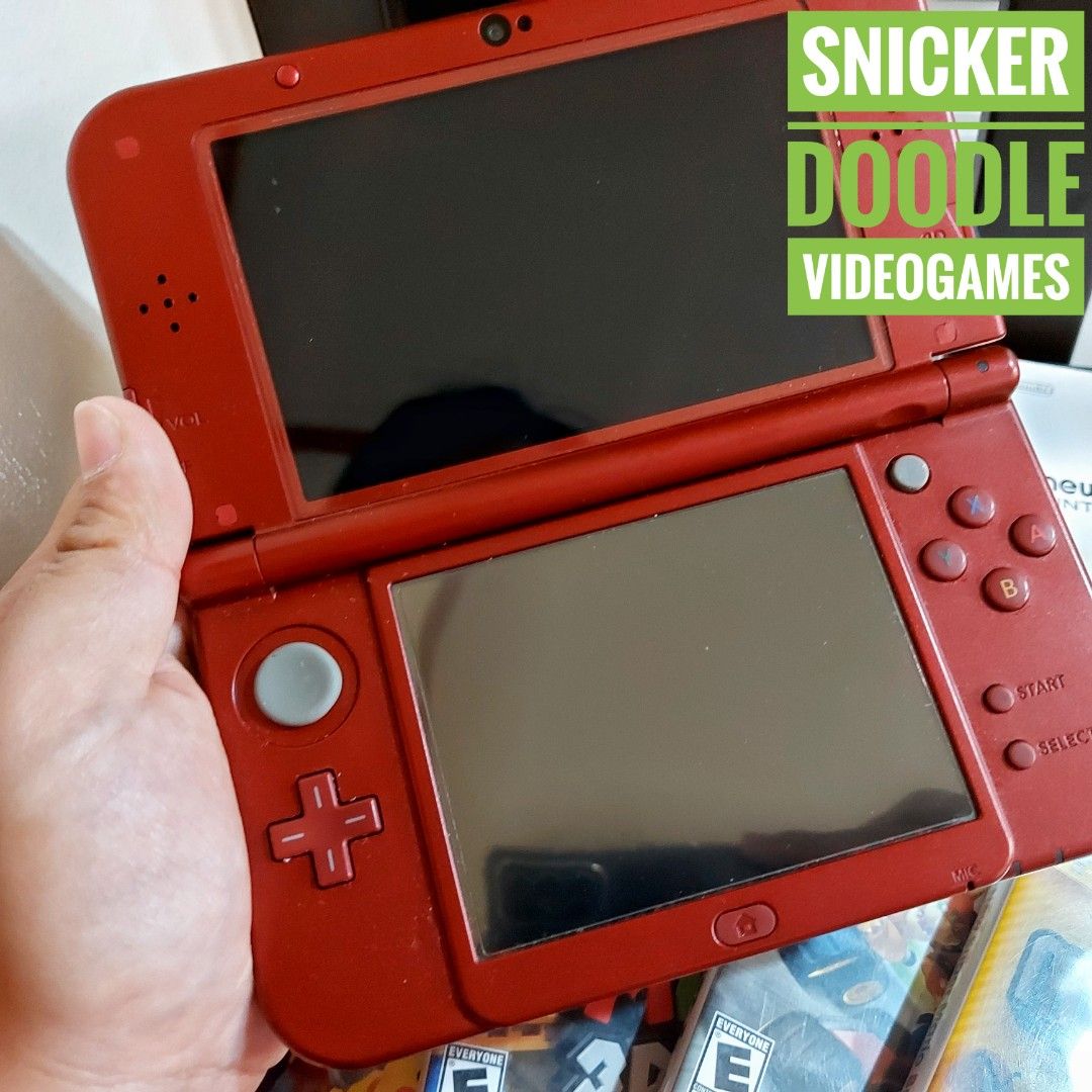 Nintendo New 3DS XL Metallic Red With Original Box Bundle, Video Gaming ...