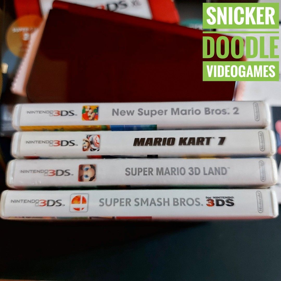 Nintendo New 3DS XL Metallic Red With Original Box Bundle, Video Gaming ...