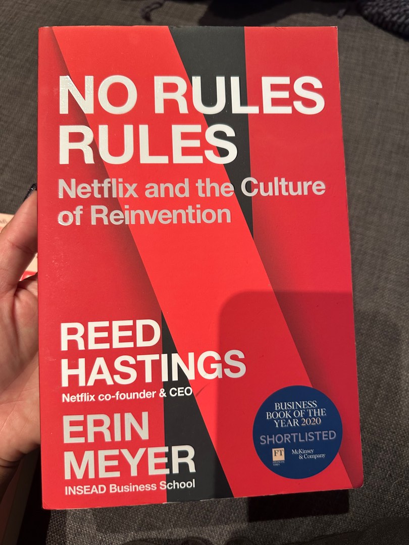 NO RULES RULES - Netflix and the Culture of Reinvention, 興趣及遊戲, 書本 & 文具 ...