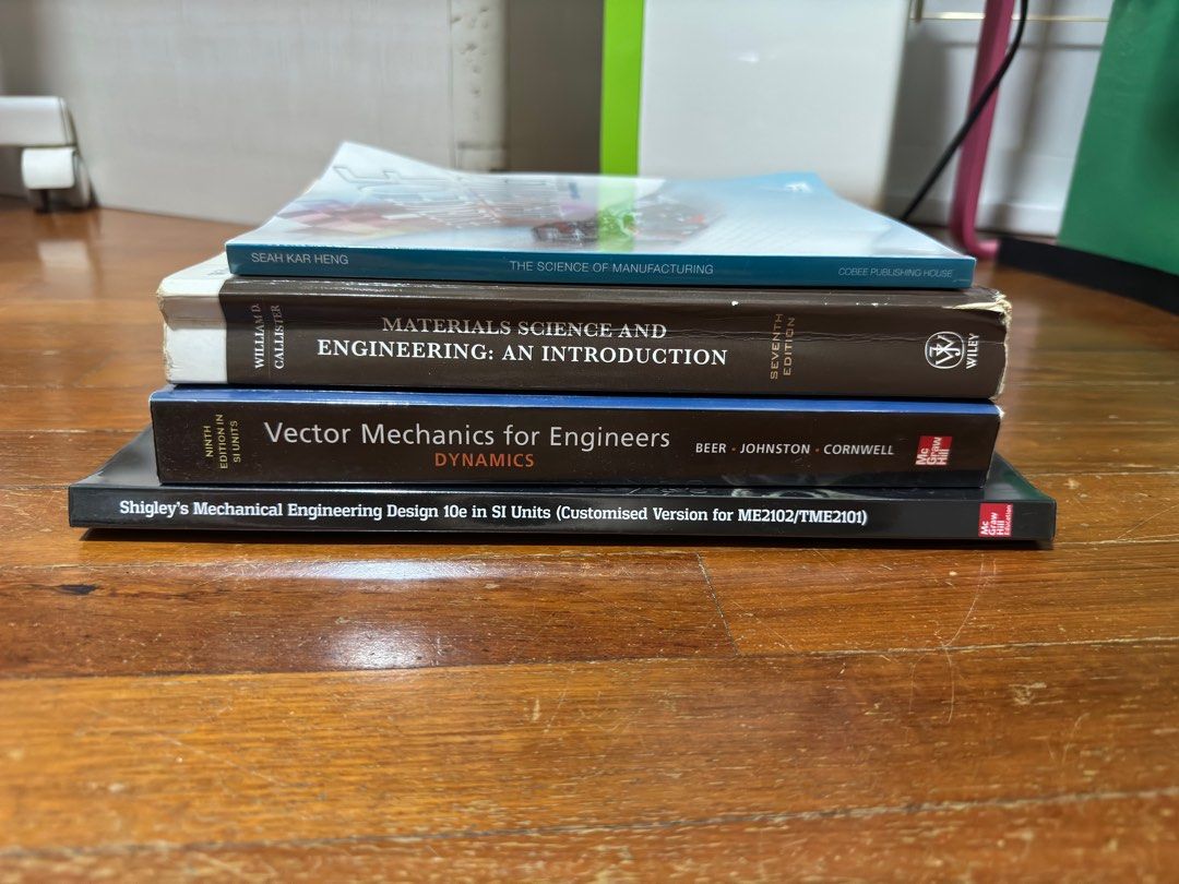 NUS Mechanical Engineering Textbooks, Hobbies & Toys, Books & Magazines, Textbooks on Carousell
