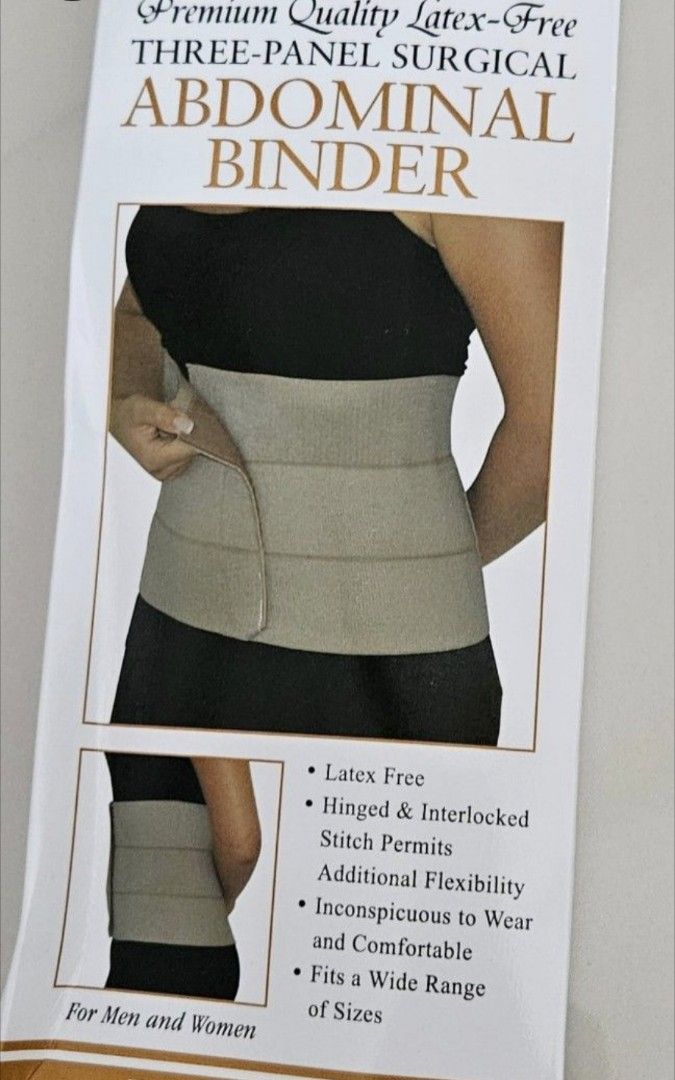 P'feather Hospital Grade Abdominal Binder Size S, Health & Nutrition, Braces, Support ...