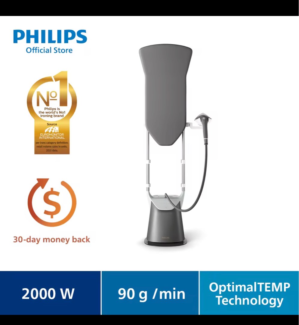 PHILIPS 8000 Series All-in-One Ironing Solution Stand Steamer GC628/86 ...