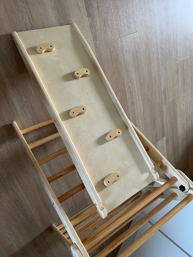 Pikler Triangle with Ramp, Babies & Kids, Baby Nursery & Kids Furniture ...
