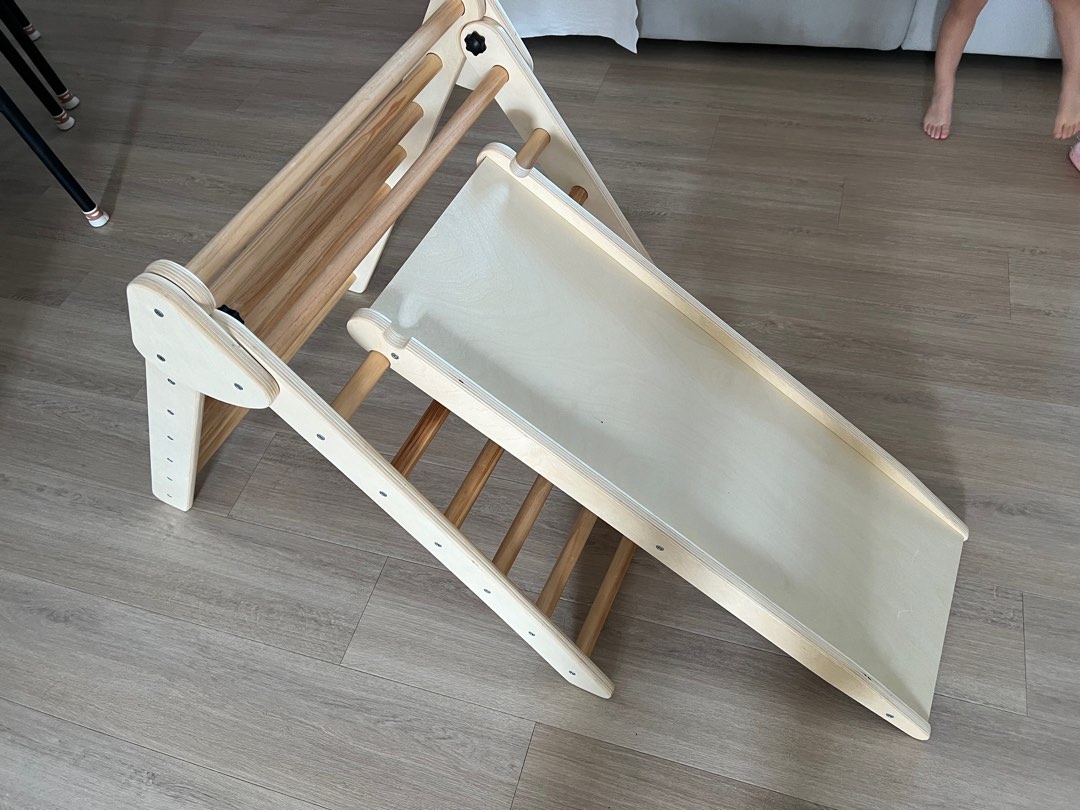 Pikler Triangle with Ramp, Babies & Kids, Baby Nursery & Kids Furniture ...