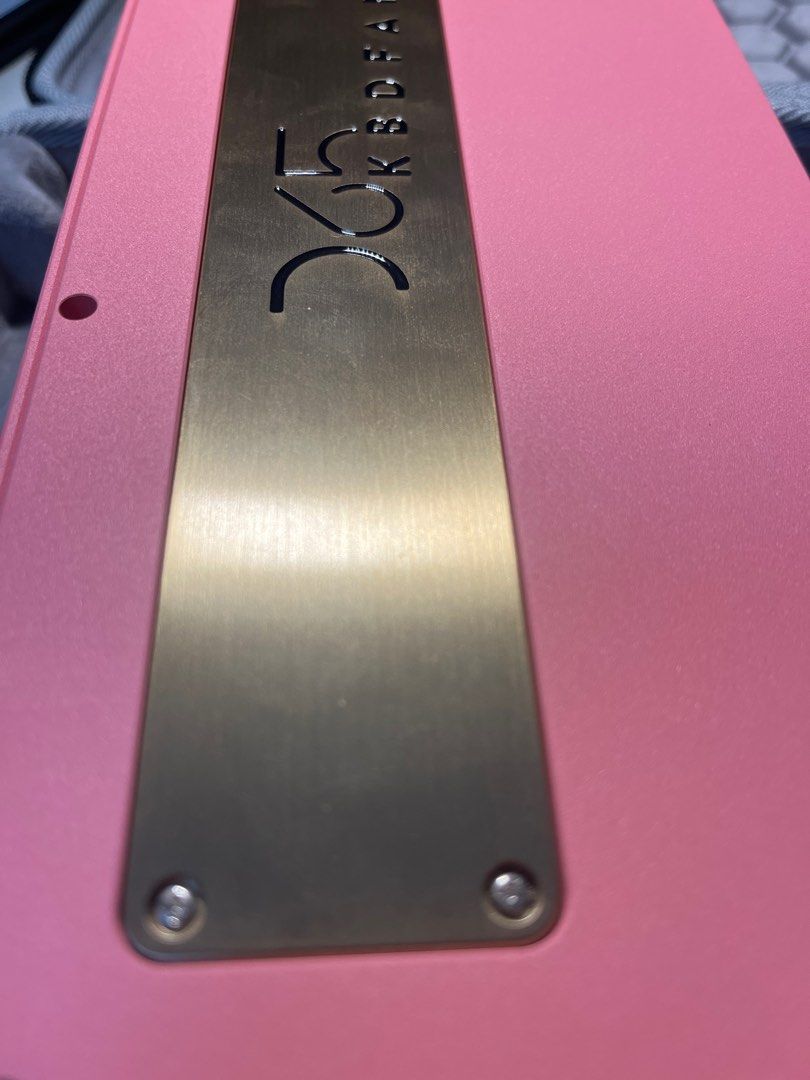 pink d65 built kit with durock stabs, Computers & Tech, Parts ...
