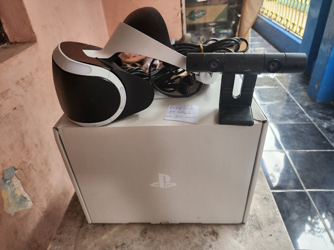 PlayStation PS PS4 PS5 VR Gen 2 CUH-ZVR2 Fullset Plus Camera 00, Video Game, Aksesori di Carousell
