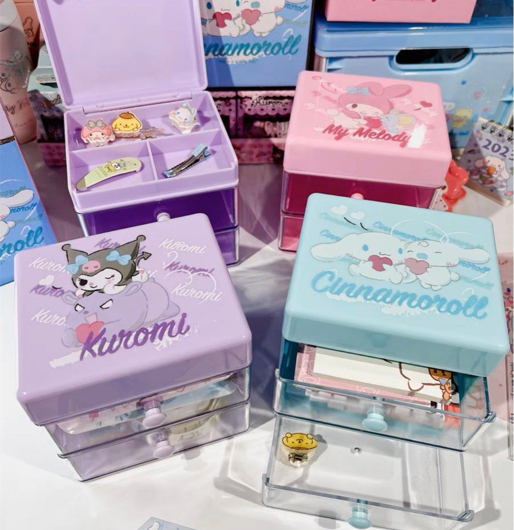 [po] sanrio mini drawers with top organiser, Furniture & Home Living ...