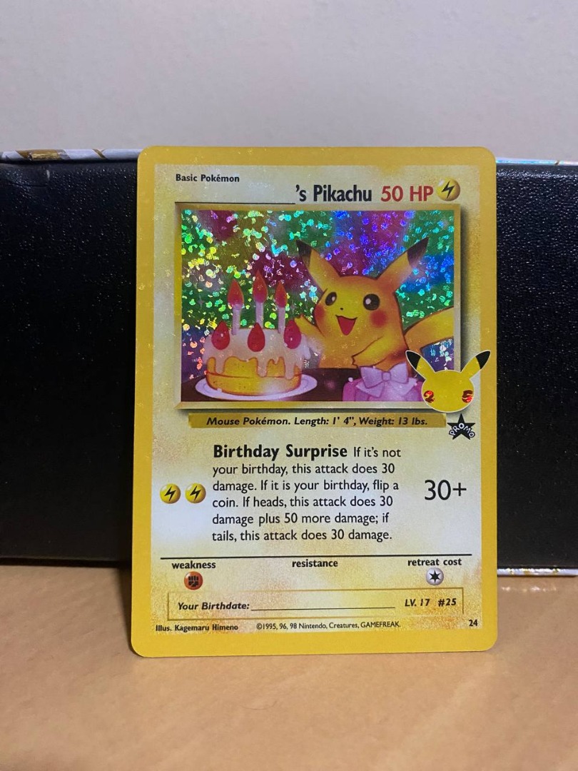 Pokemon 25th Celebrations Birthday Pikachu, Hobbies & Toys, Toys ...