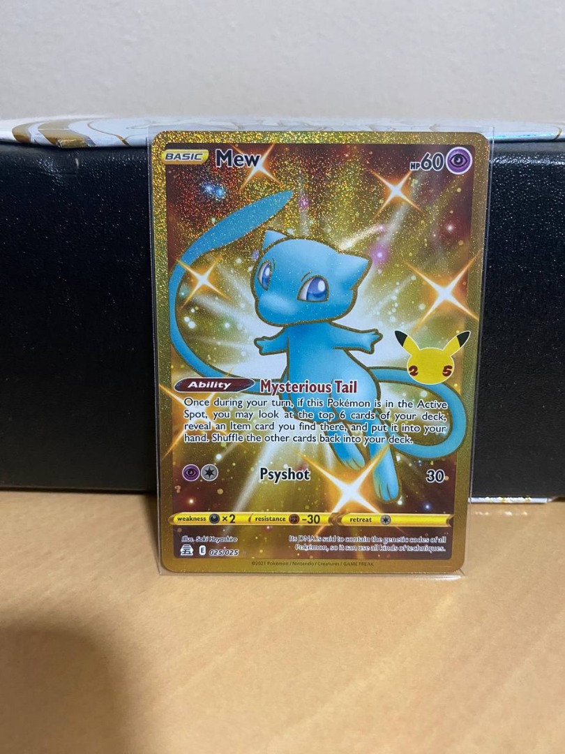Pokemon 25th Celebrations Golden Mew Card, Hobbies & Toys, Toys & Games ...