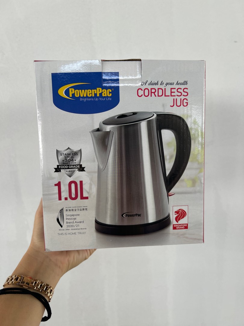 PowerPac Stainless Steel Kettle BNIB BNIP, TV & Home Appliances ...