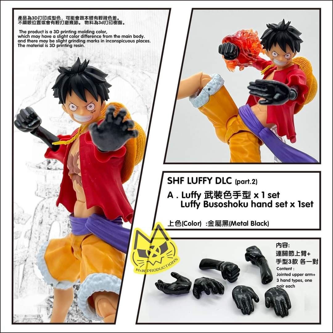 *back order * Custom parts for SHF One Piece 1:12 Luffy Zoro, Hobbies ...