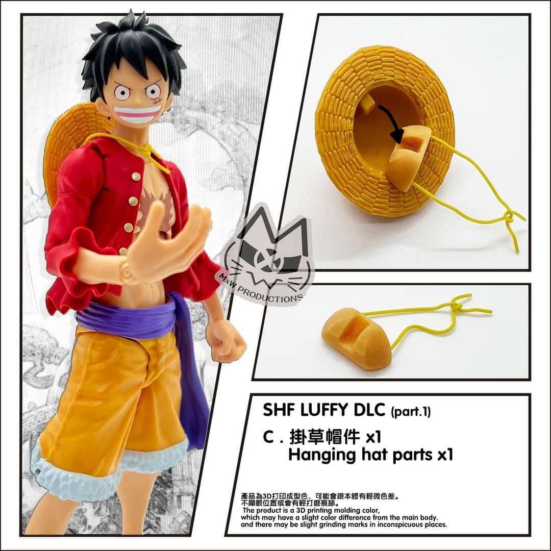 *back order * Custom parts for SHF One Piece 1:12 Luffy Zoro, Hobbies ...
