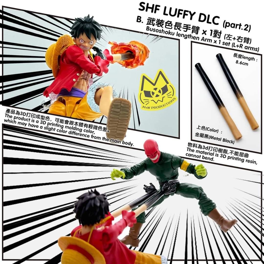 *back order * Custom parts for SHF One Piece 1:12 Luffy Zoro, Hobbies ...