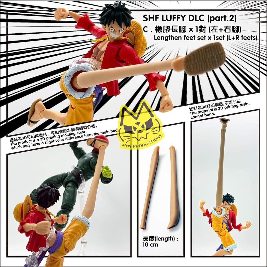 *back order * Custom parts for SHF One Piece 1:12 Luffy Zoro, Hobbies ...