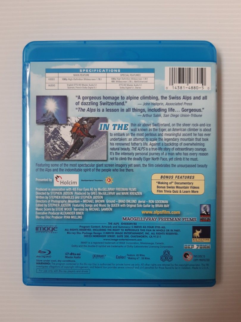 Pre-owned Alps Blu Ray, Hobbies & Toys, Music & Media, CDs & DVDs on ...