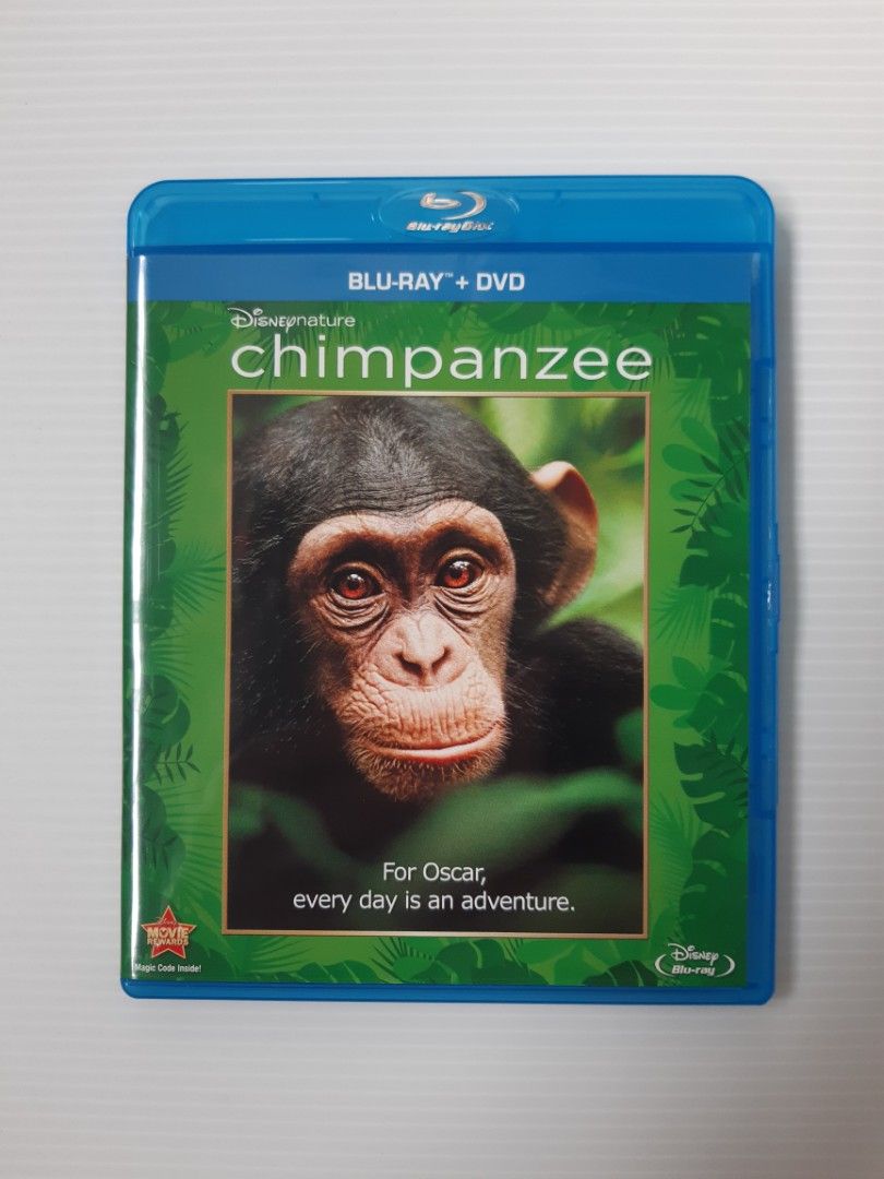 Pre-owned Chimpanzee Blu Ray + DVD, Hobbies & Toys, Music & Media, CDs & DVDs on Carousell