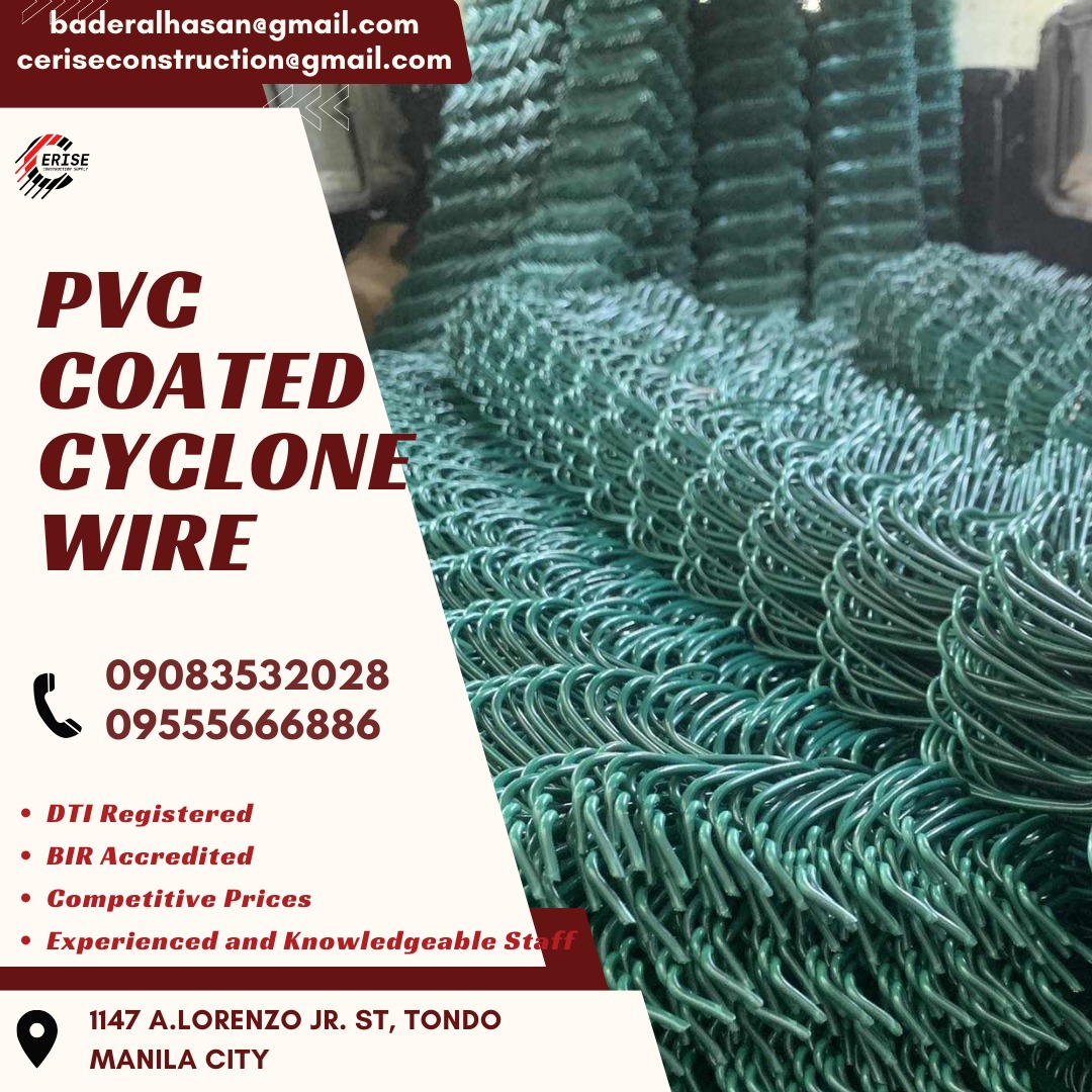 PVC COATED CYCLONE WIRE | CYCLONE WIRE | WIRES | CYCLONE | GALVANIZED ...