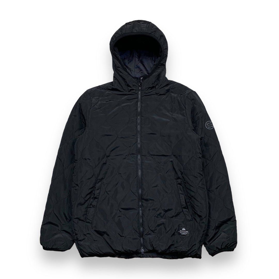 Quicksilver quilted jacket, Fesyen Pria, Pakaian , Baju Luaran di Carousell