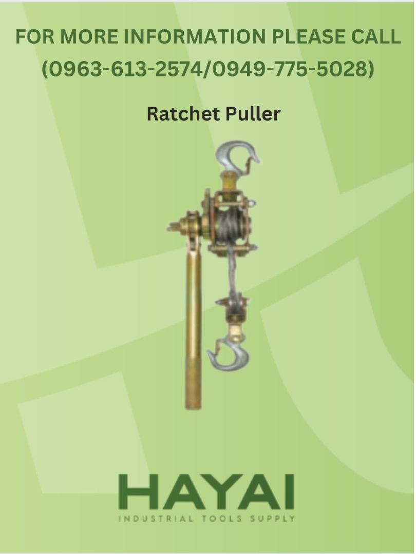 Ratchet Puller, Commercial & Industrial, Construction Tools & Equipment ...