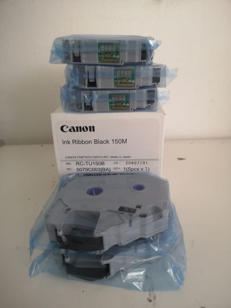 RC-TU150B CANON CABLE ID INK RIBBON BLACK 150M (5EA/BOX) ( For MK3000 ...