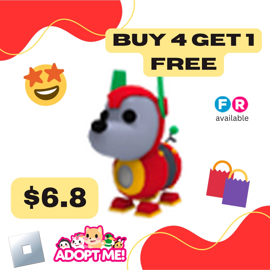 ROBO DOG adopt me - BUY 4 GET 1 FREE - FR available - roblox, 電子遊戲, 遊戲機 ...