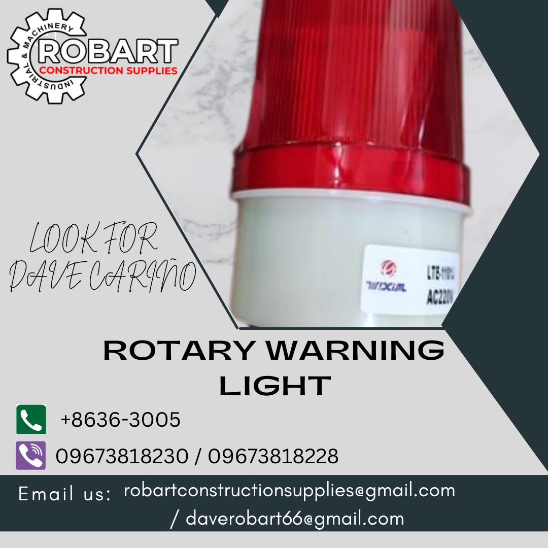 ROTARY WARNING LIGHT, Commercial & Industrial, Construction Tools ...