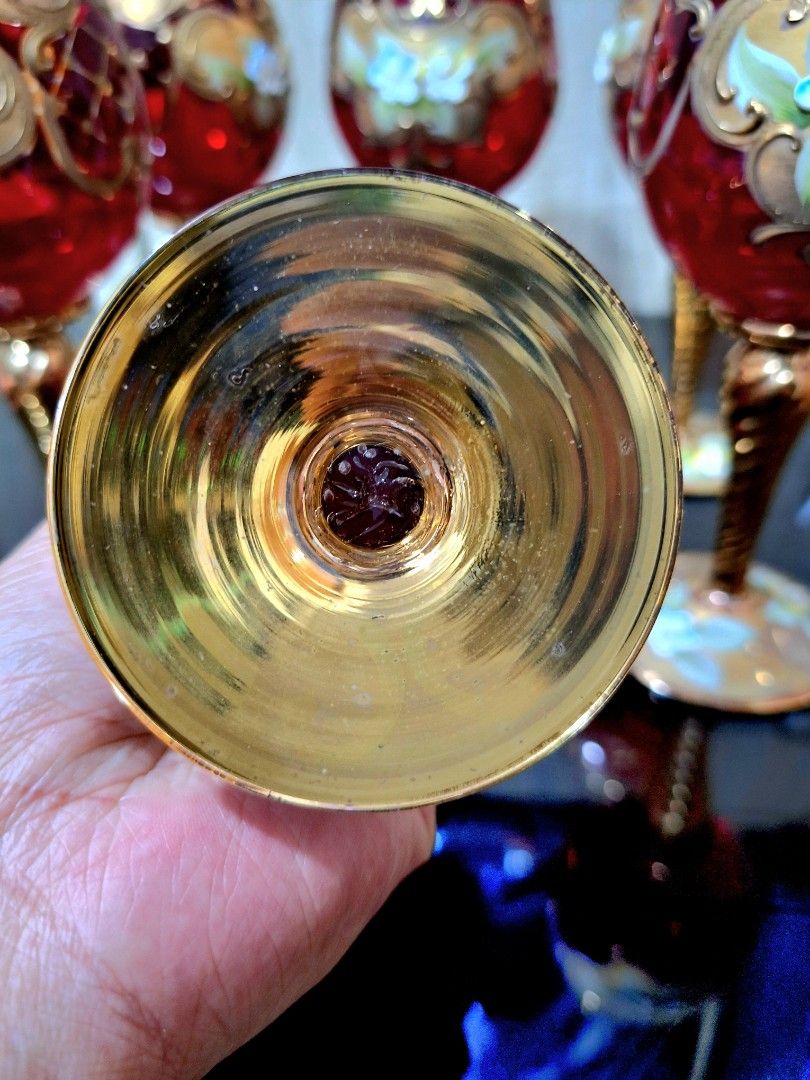 Ruby Red Wine Glass | Vintage Art glass, Hobbies & Toys, Memorabilia ...