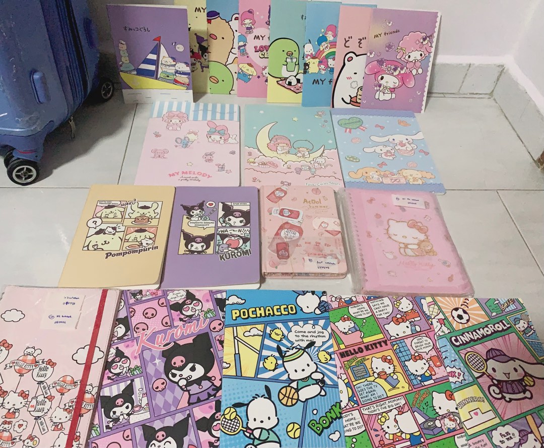 Sanrio character notebook kuromi hello kitty melody little twin star ...