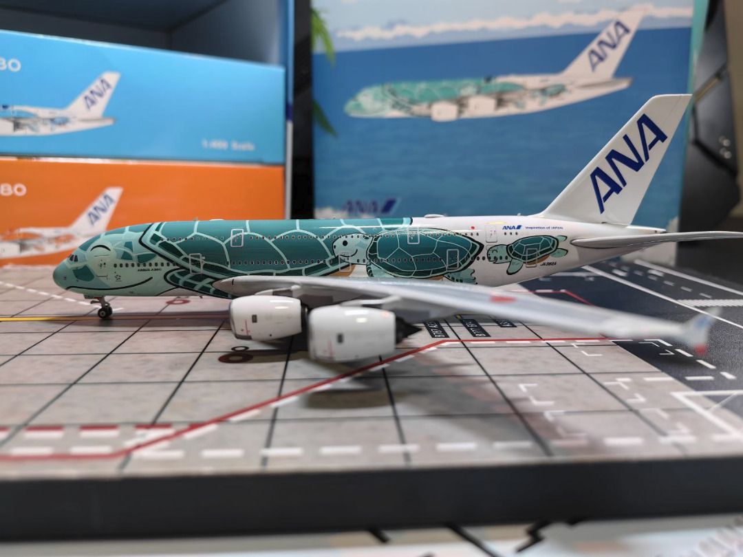 Sea Turtle | ANA | AirBus A380 | JA382A | 1/400 | Diecast Airplane ...