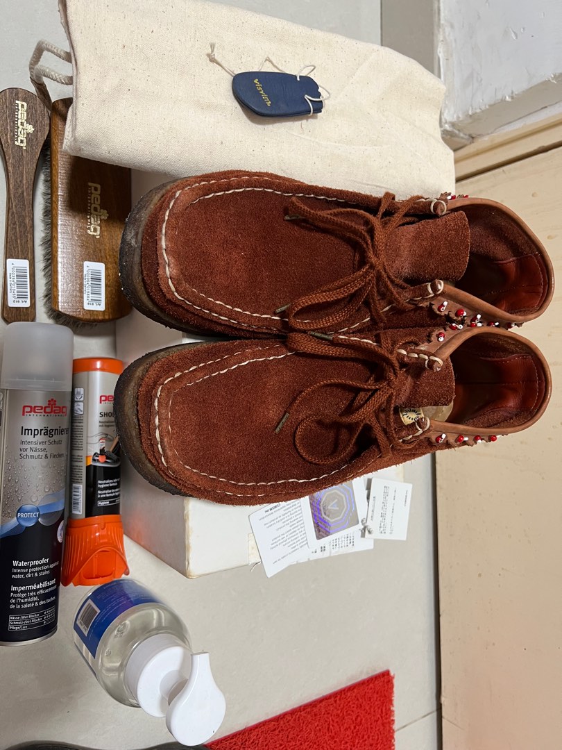 Sell VISVIM BEUYS TREKKER RENO-FOLK RED DIRT, 男裝, 鞋, 波鞋 - Carousell