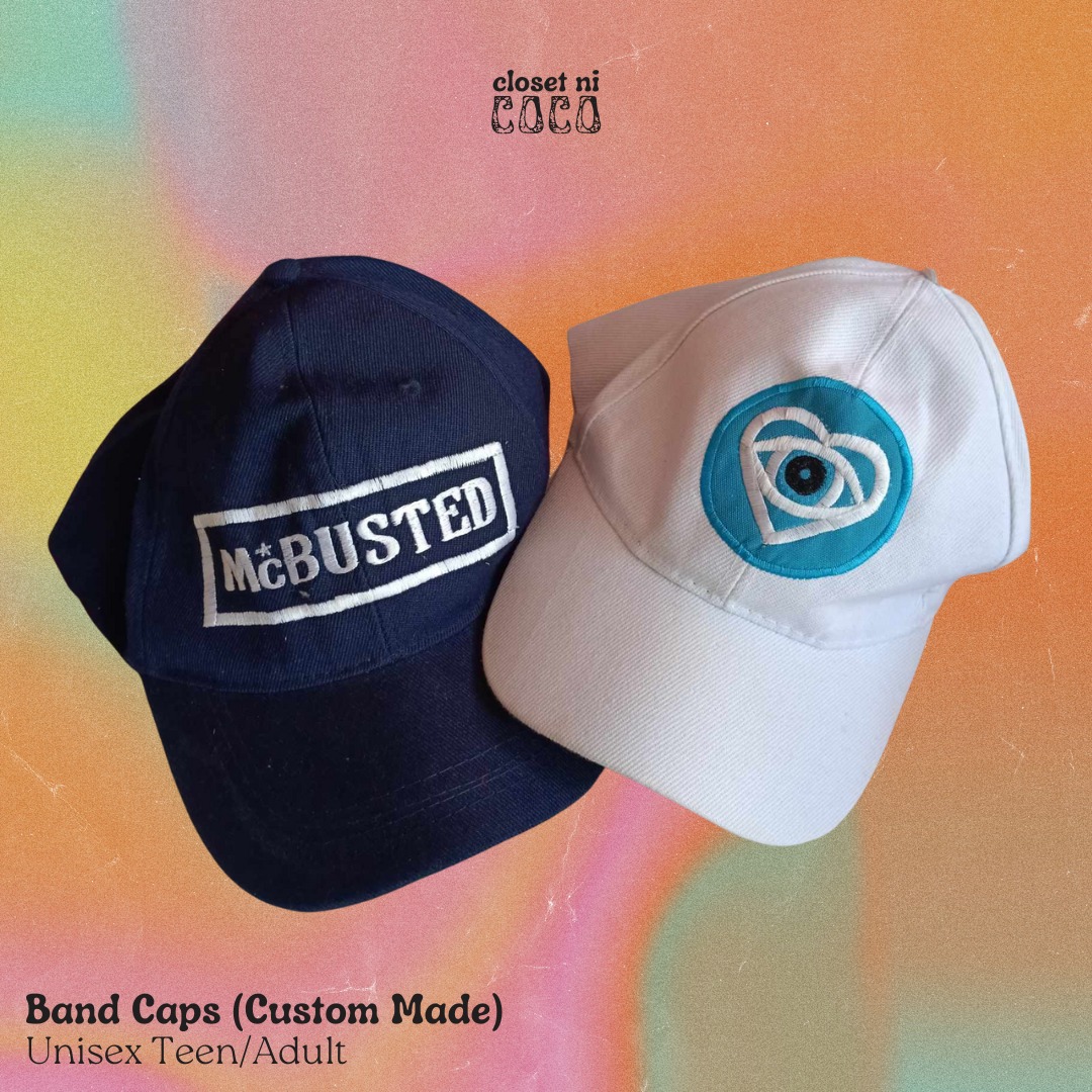 [SET] Embroidered Band Caps (McBusted & All Time Low) / merch album y2k ...