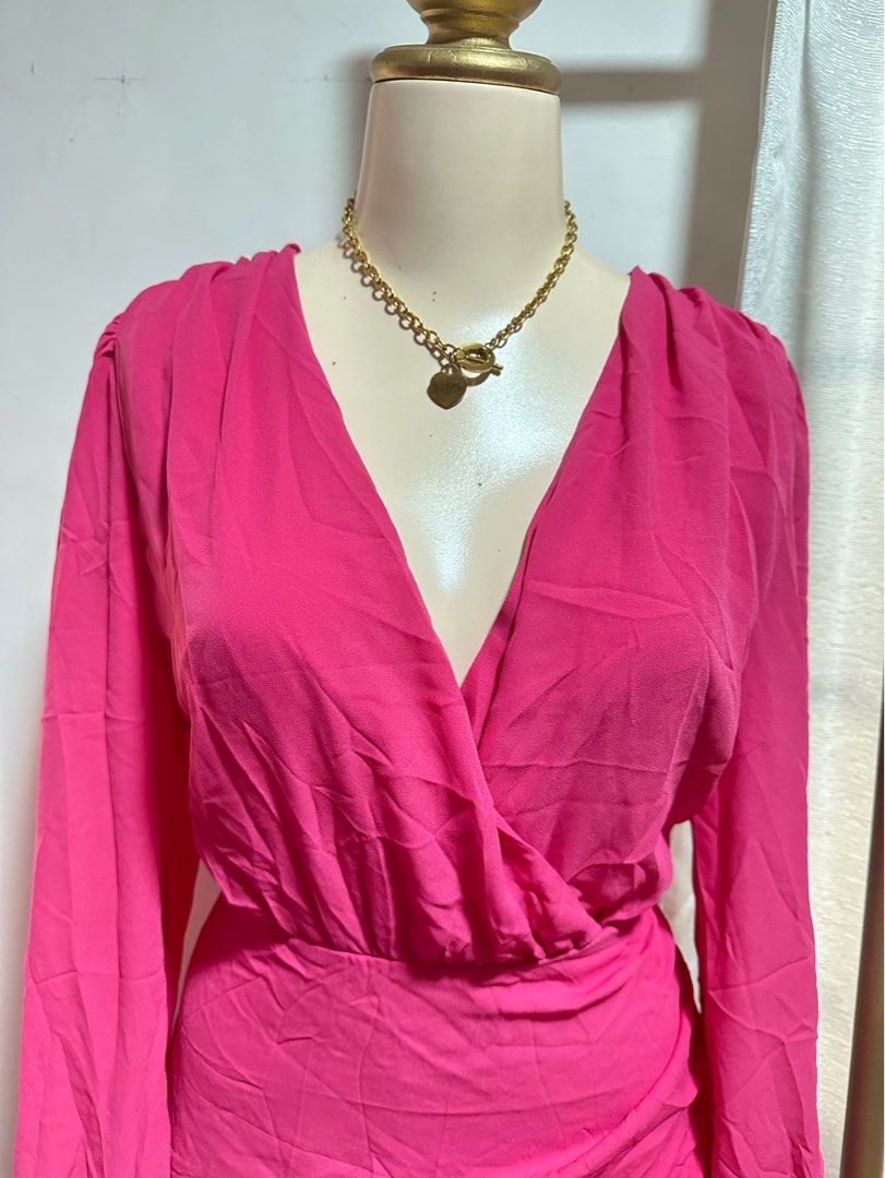SHEIN brand new barbie fuschia hot pink elegant classy semi formal ...