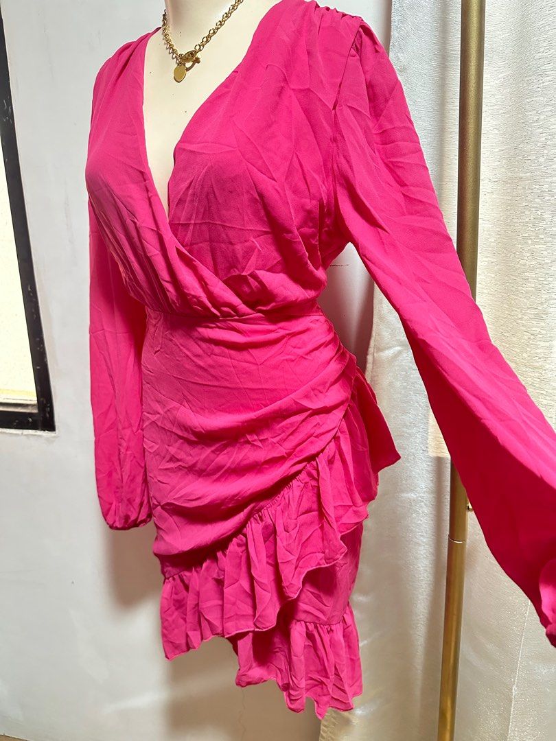 SHEIN brand new barbie fuschia hot pink elegant classy semi formal ...