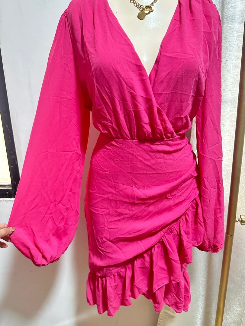 SHEIN brand new barbie fuschia hot pink elegant classy semi formal ...