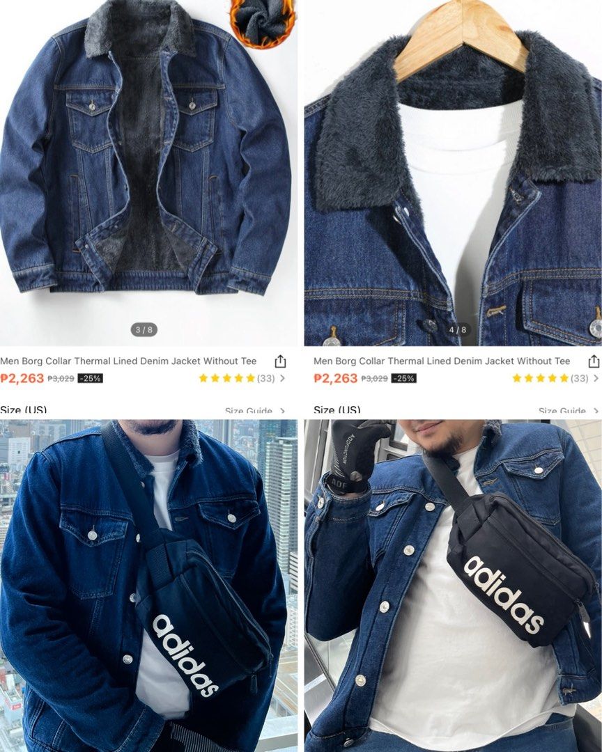 Shein Thermal Denim Jacket, Men's Fashion, Coats, Jackets and Outerwear ...