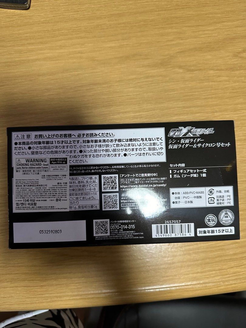 Shodo Xx Shin Masked Rider Masked Rider And The Cyclone Set W O Gum