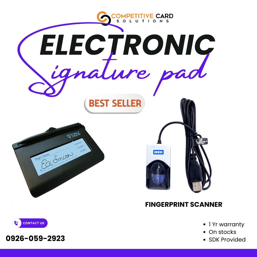 SIGNATURE PAD & FINGPRINT SCANNER, Computers & Tech, Printers, Scanners ...