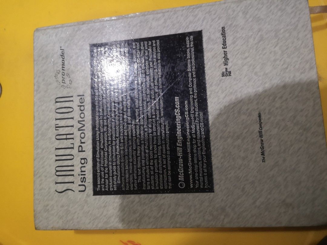 Simulation Using Promodel, Buku & Alat Tulis, Buku di Carousell