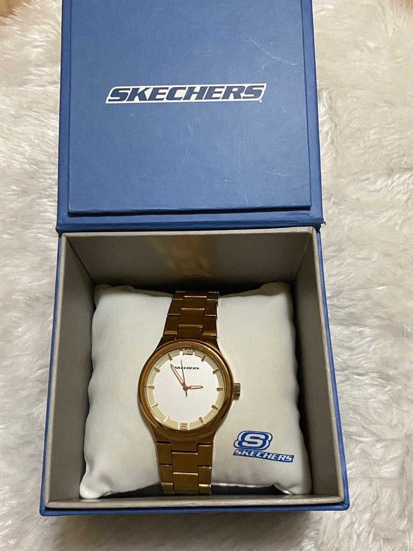 Skechers Gold Plated Watch, Women's Fashion, Watches & Accessories ...