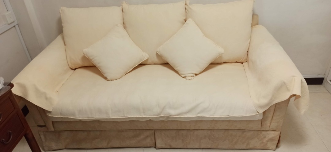 Slumberland quality fabric 3-seater sofa, Furniture & Home Living ...