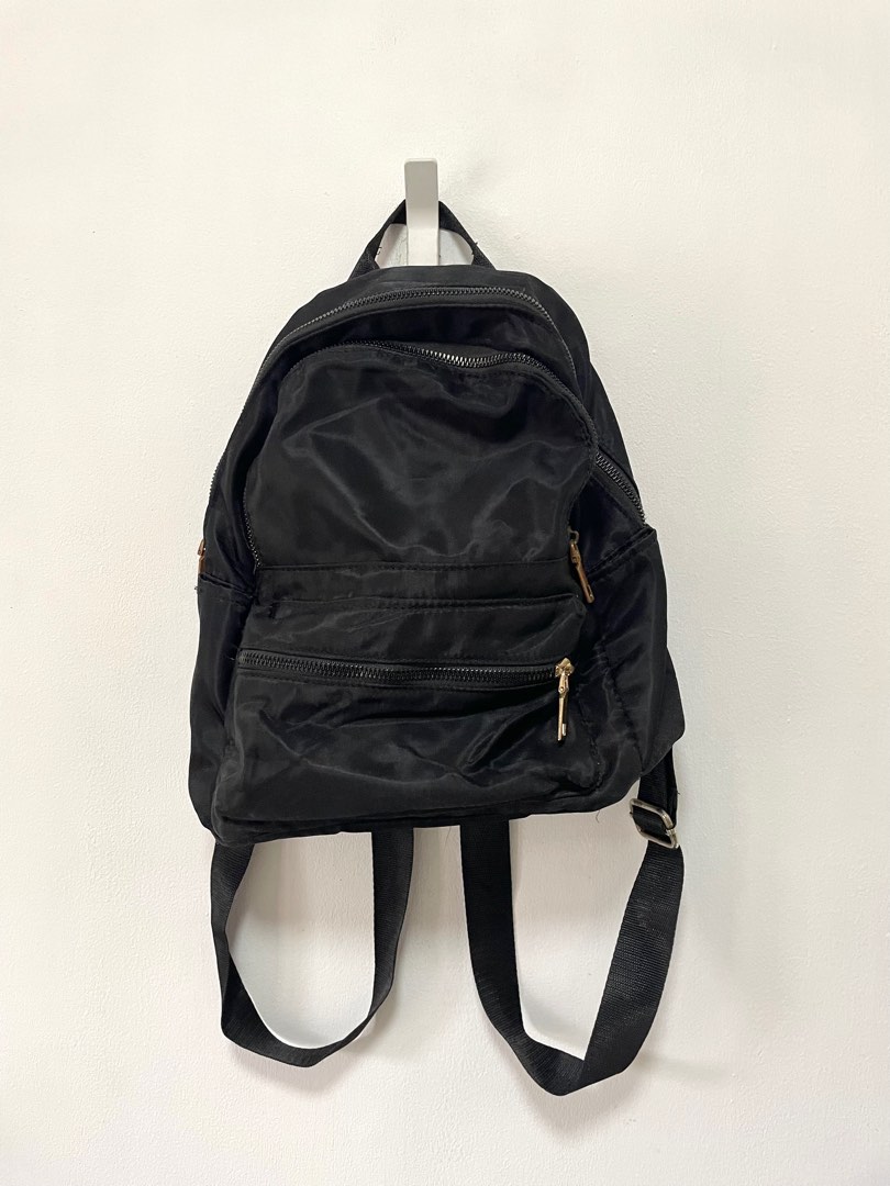 Small Black Backpack, Women's Fashion, Bags & Wallets, Backpacks on ...