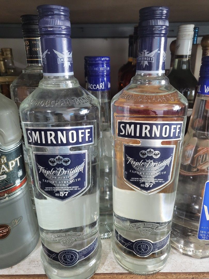 Smirnoff triple distilled no.57 1L, Food & Drinks, Alcoholic Beverages ...